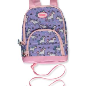 Nuby Quilted Mini Backpack with Safety Harness and Detachable Tether, Unicorn