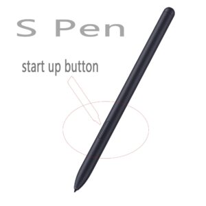 Galaxy Tab S7 Stylus Pen Replacement for Samsung Galaxy Tab S7, Tab S7+ Plus, Tab S7 FE, S8, S8+, S8 Ultra S Pen Stylus+ Tips/Nibs (Black Pen)