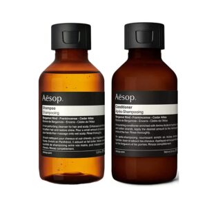 aesop shampoo & conditioner | 100ml/3.38 oz | paraben-free, cruelty-free & vegan hair shampoo & conditioner