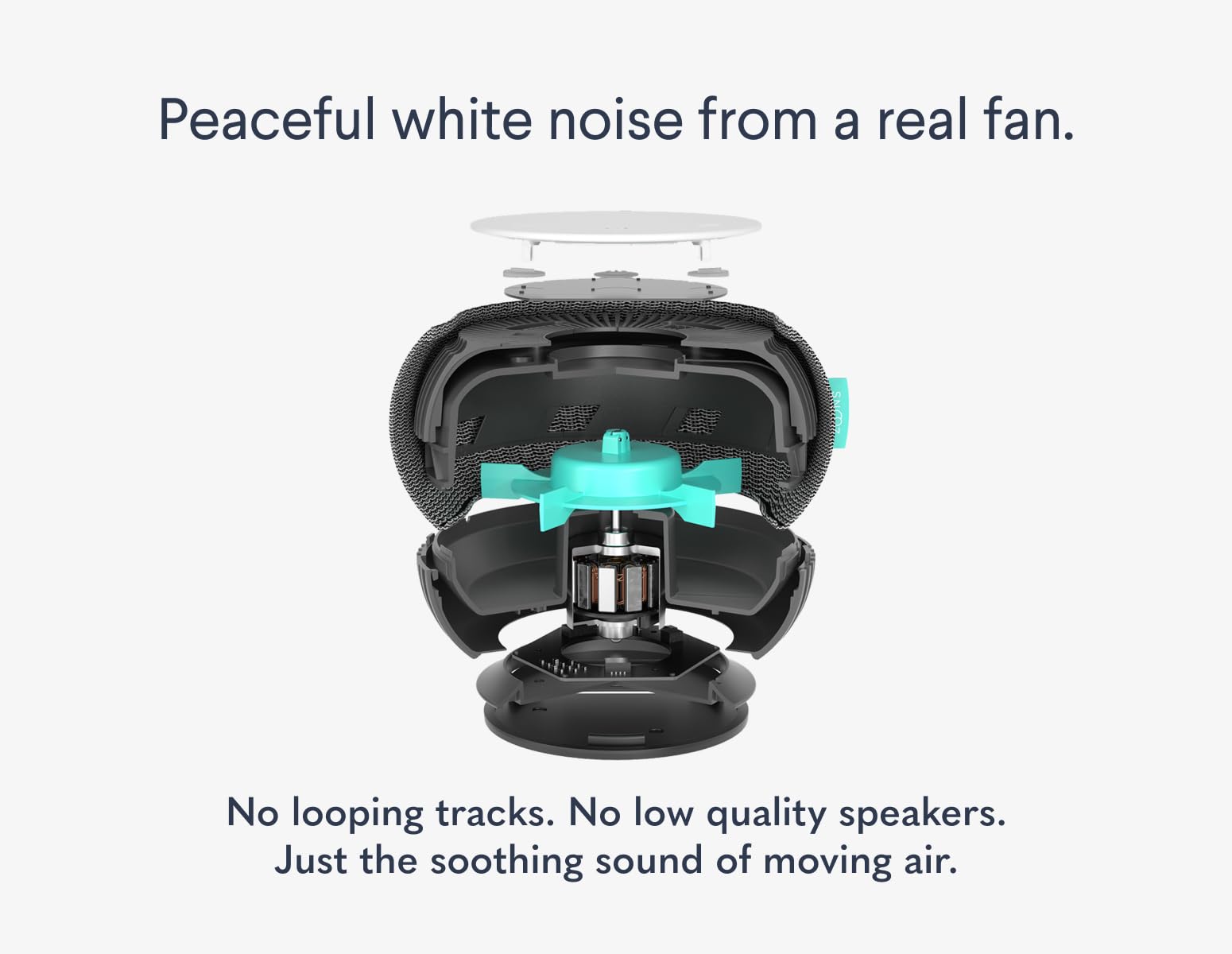 SNOOZ White Noise Sound Machine (Cloud) and SNOOZ Official White Noise Sound Machine Travel Case