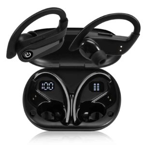 q63 wireless earbuds for motorola moto g stylus 5g with immersive sound true 5.0 bluetooth over the ear sport headphones with a charging case - stereo calls touch control ipx7 sweatproof deep bass