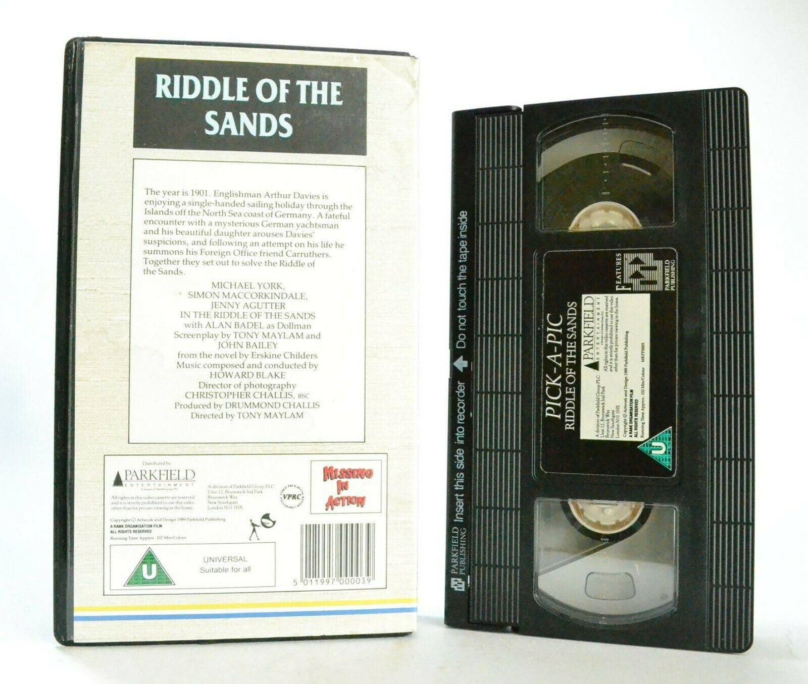 Riddle Of The Sands: Based On E.Childers Novel - Spy Thriller (1979) - Pal VHS