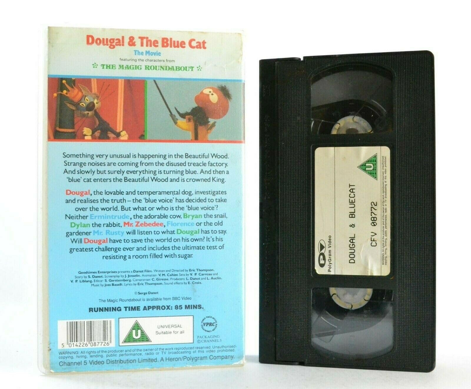 Dougal And The Blue Cat: The Movie - The Magic Roundabout - Children's - Pal VHS