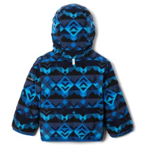 Columbia Toddler Unisex Double Trouble Jacket, Bright Indigo/Collegiate Navy Checkpoint, 4T