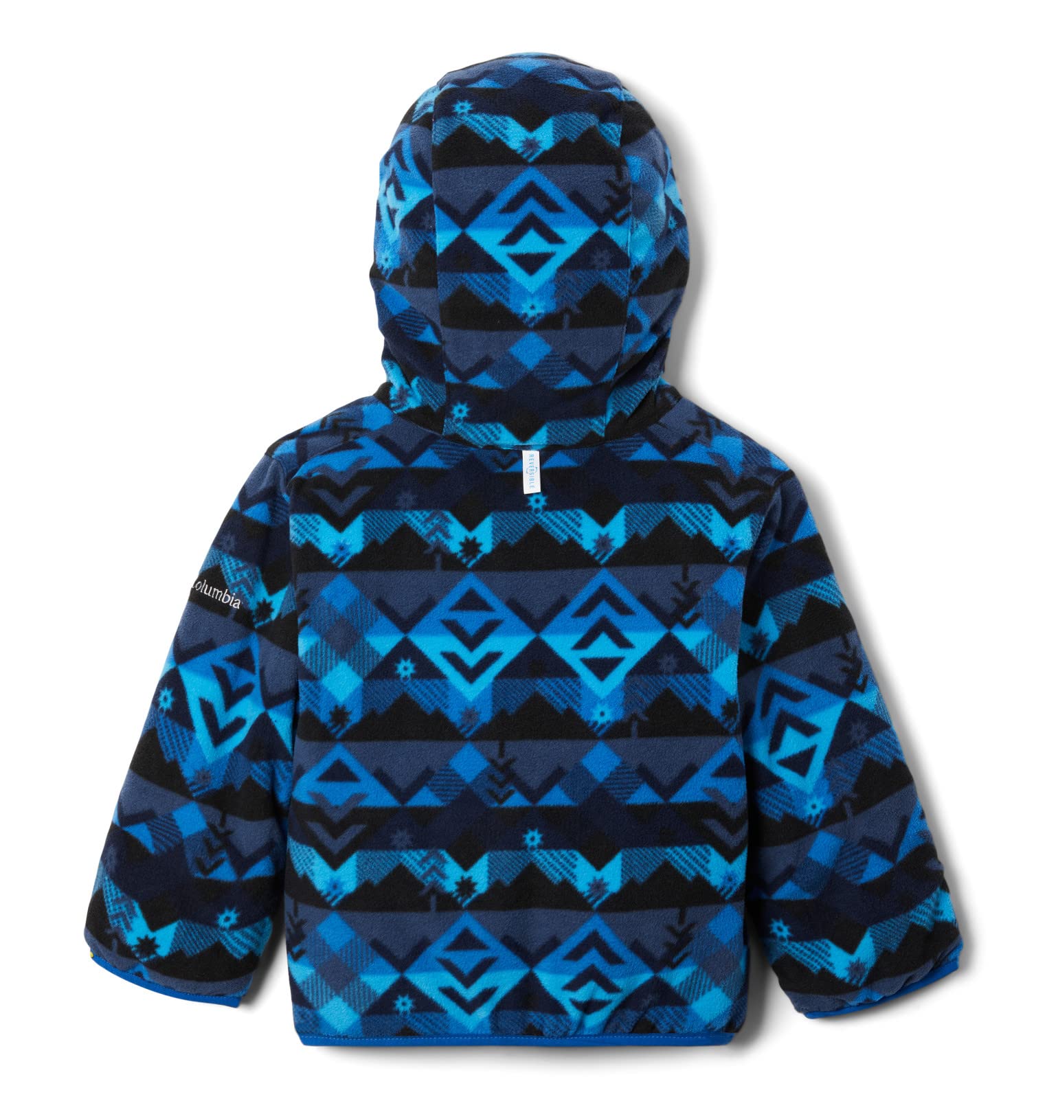 Columbia Toddler Unisex Double Trouble Jacket, Bright Indigo/Collegiate Navy Checkpoint, 4T