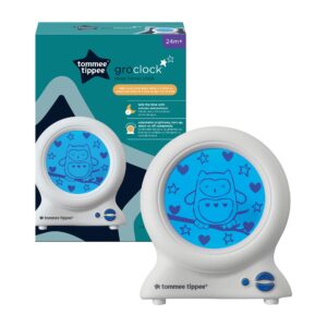 Tommee Tippee Groclock Sleep Trainer Clock, Alarm Clock and Nightlight for Young Children, USB-Powered