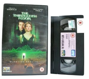 the thirteenth floor: sci-fi/thriller (1999) - large box - ex-rental - pal vhs