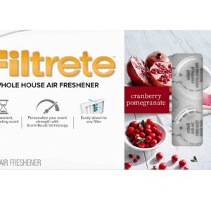 Filtrete Whole House Air Freshener for AC Furnace Air Filter, Cranberry Pomegranate