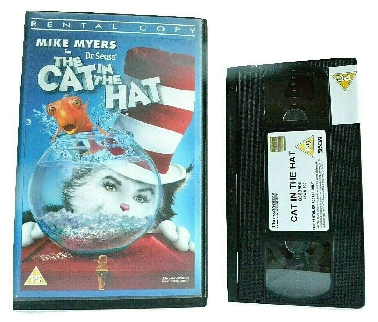 Dr.Seuss': The Cat In The Hat - Large Box Rental - Comedy - Children's - Pal VHS