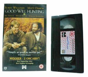 good will hunting: (1997) drama; self taught genius - r.williams/m.damon - vhs