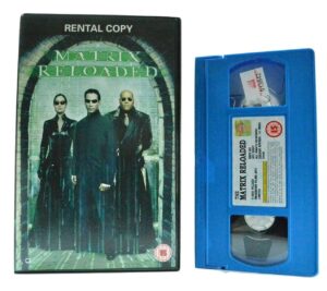 the matrix reloaded: the wachowski brothers film - sci-fi - keanu reeves - vhs