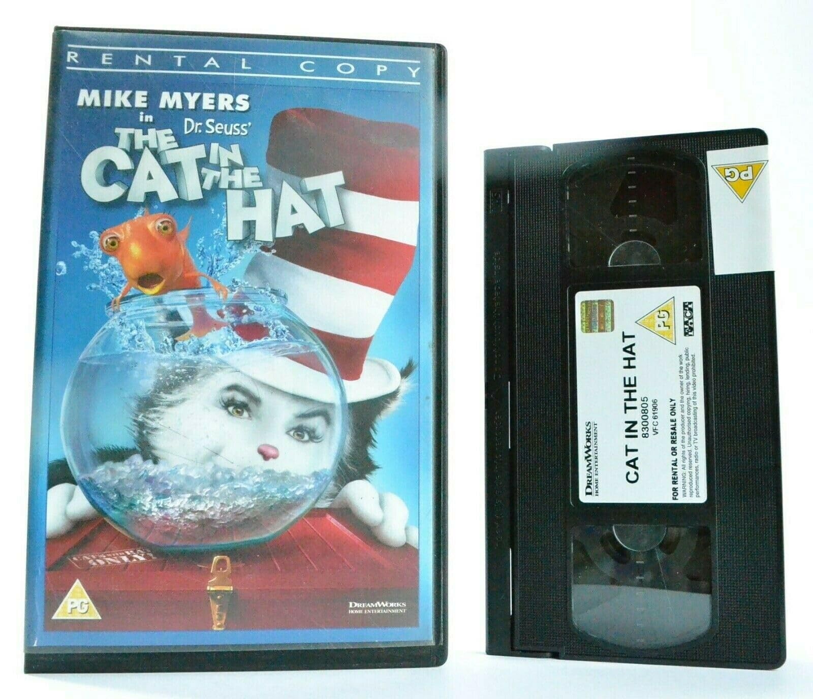 Dr.Seuss': The Cat In The Hat - Large Box Rental - Comedy - Children's - Pal VHS