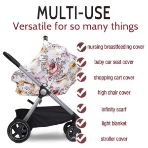 Floral Crib Sheet Car Seat Cover