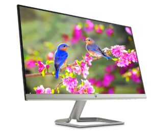 hp 24f led-backlit 24 inch anti-glare fhd (1920 x 1080) monitor, | vga port, hdmi | 16.7 million colors, viewing angles: horizontal: 178° vertical: 178°, 5ms respond time, black & silver (renewed)