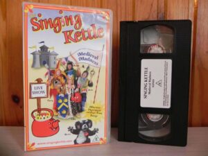 11 songs - the singing kettle - medievil madness - singing video - children vhs