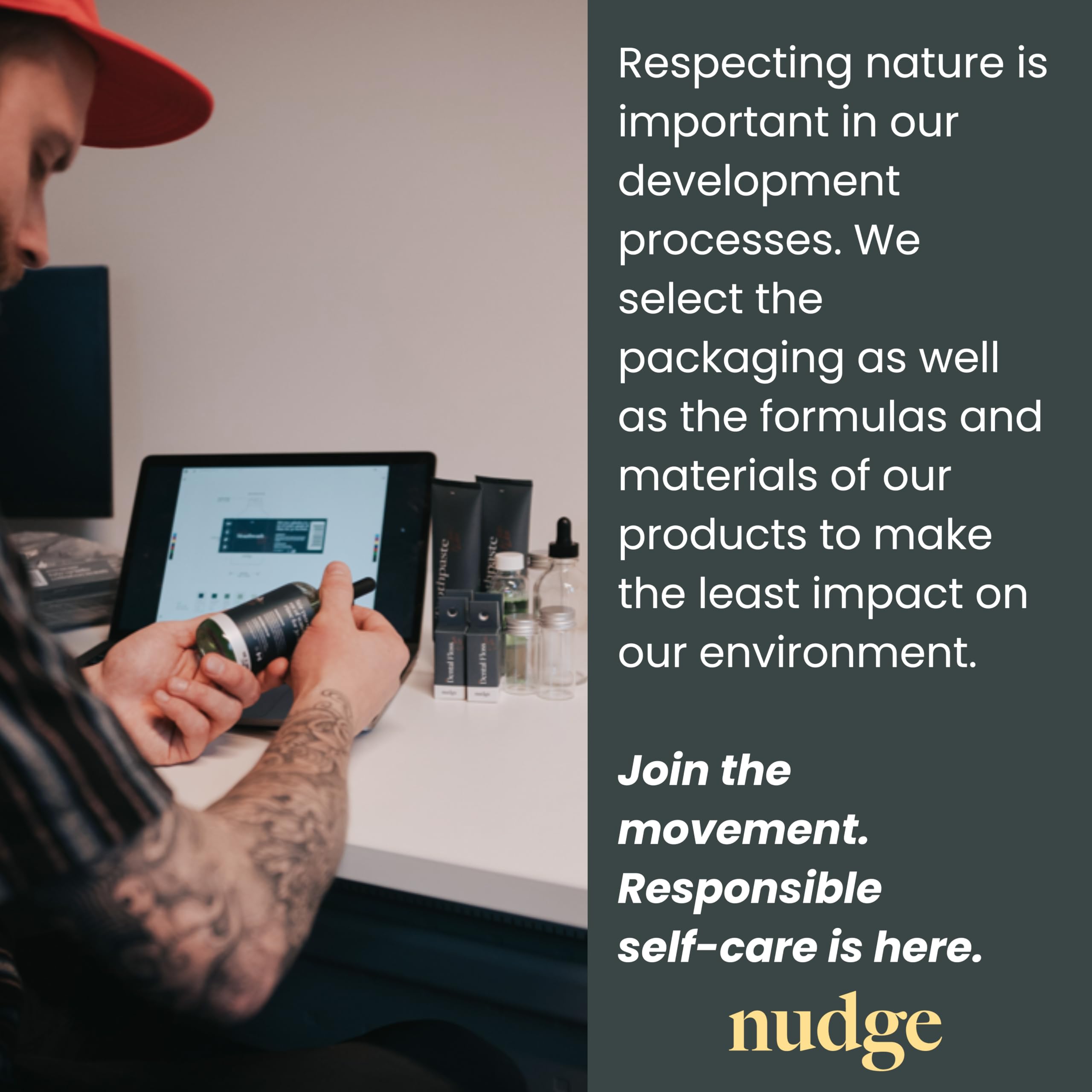 Nudge Premium Natural Bamboo Toothbrushes, (Pack of 2) Soft Bristles Toothbrush, Sustainable, Biodegradable, Eco-Friendly, Fully Recyclable, BPA Free