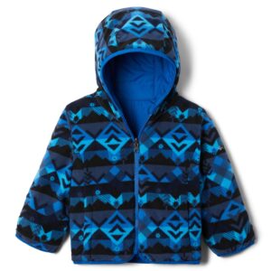 Columbia Toddler Unisex Double Trouble Jacket, Bright Indigo/Collegiate Navy Checkpoint, 4T