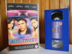 antitrust - thriller - ex-rental - ryan phillippe - tim robbins - big box - vhs