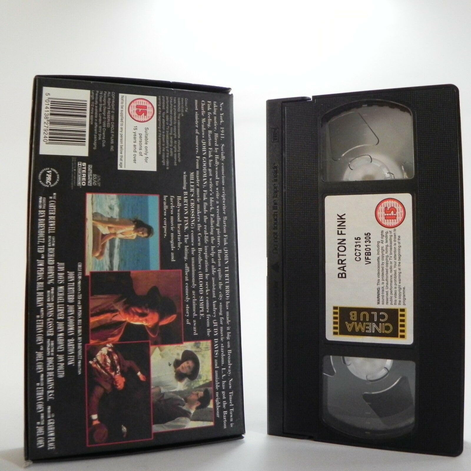 Barton Fink: Film By J. And E.Coen - Comedy/Drama (1991) - J.Goodman - Pal VHS