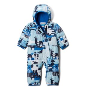 columbia baby snuggly bunny bunting, collegiate navy winterlands, 6/12