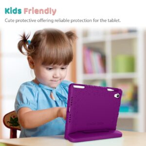 Fintie Kids Case for iPad Mini 7 (A17 Pro) 2024 / iPad Mini 6 2021 - Lightweight Shockproof [Kids Friendly] Handle Stand Case, with Pencil Holder for iPad Mini 7th/6th Generation 8.3 Inch, Purple