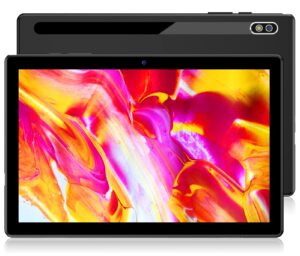 xnn tablet 10 inch, android tablets, quad-core processor, 32gb rom 128gb expand，2+5mp camera,ips hd touch scree, 6000mah battery, wifi bluetooth, 2023 powerful performance tablet computer(black)