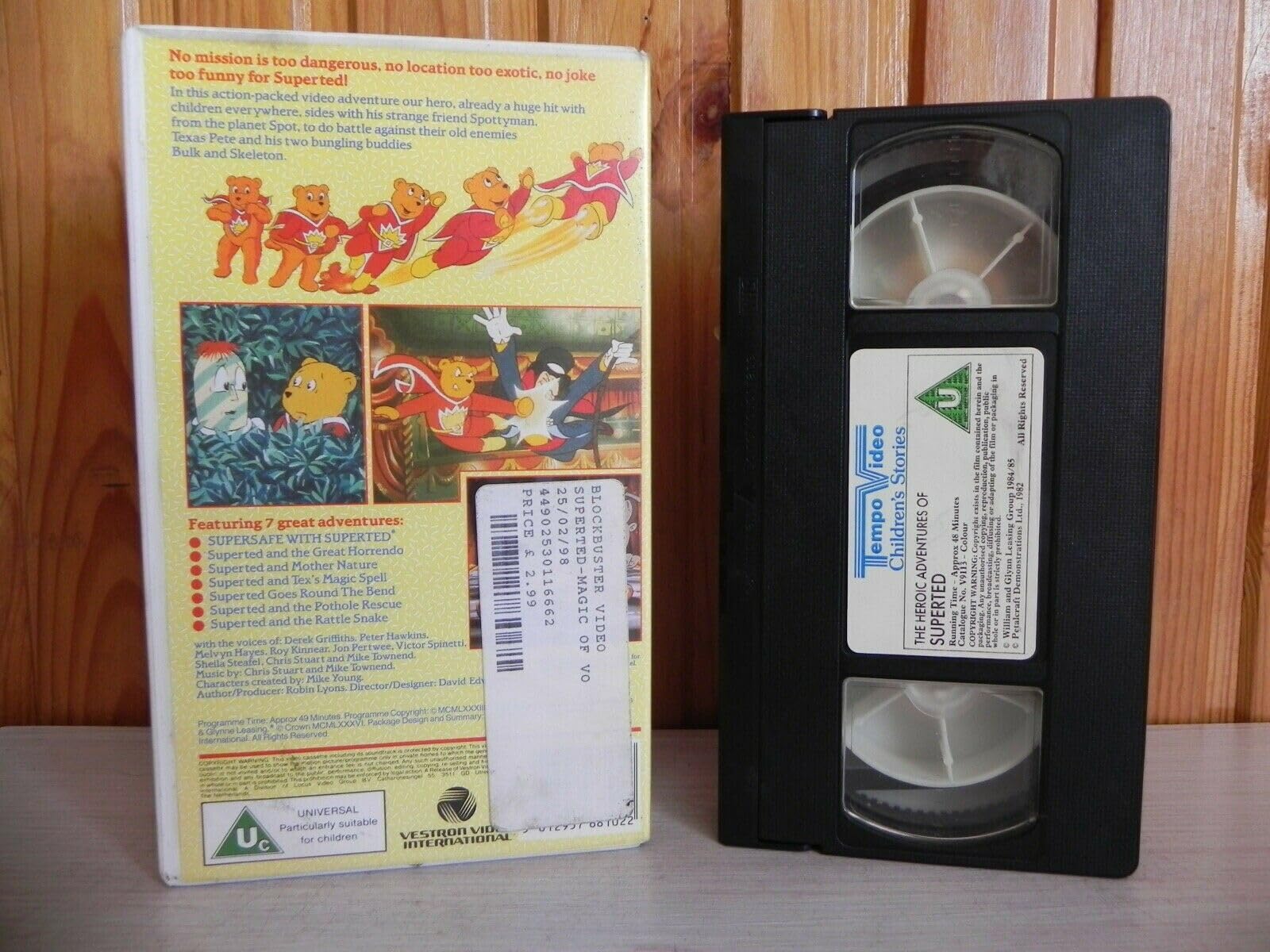 The Magic Of SuperTed - Mach 2 - Featuring 7 Great Adventures - Cartoon - VHS