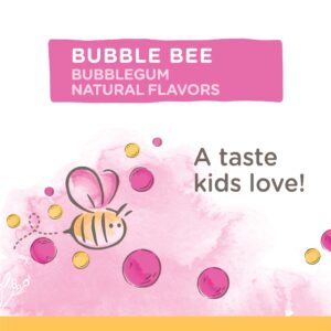 Burt's Bees Kids Toothpaste, Natural Flavor, Fluoride Free, Bubble Bee, 4.7 oz, Pack of 4