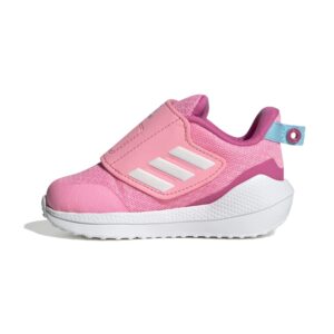 adidas unisex-baby eq21 2.0 running shoe, beam pink/white/bliss blue, 8.5