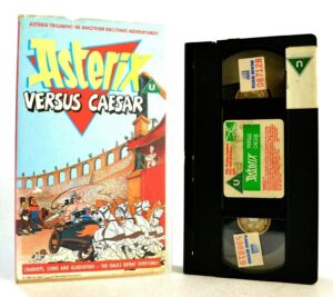 asterix versus caesar: 4th asterix animated film (1985) - children's - pal vhs