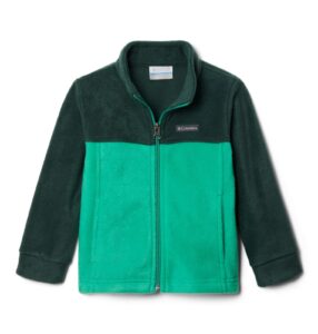 columbia toddler boys steens mountain ii fleece, dark lime/spruce, 2t