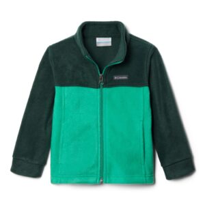 Columbia Toddler Boys Steens Mountain II Fleece, Dark Lime/Spruce, 2T