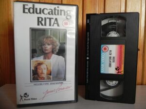 educating rita - michael caine - julie walters - pre-cert - rank video - pal vhs