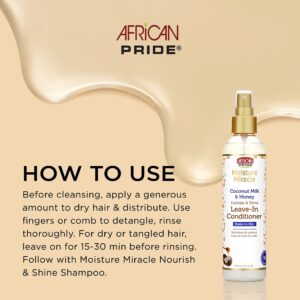 African Pride Moisture & Seal Regimen Moisture +Care For Coily Hair LOC Regimen