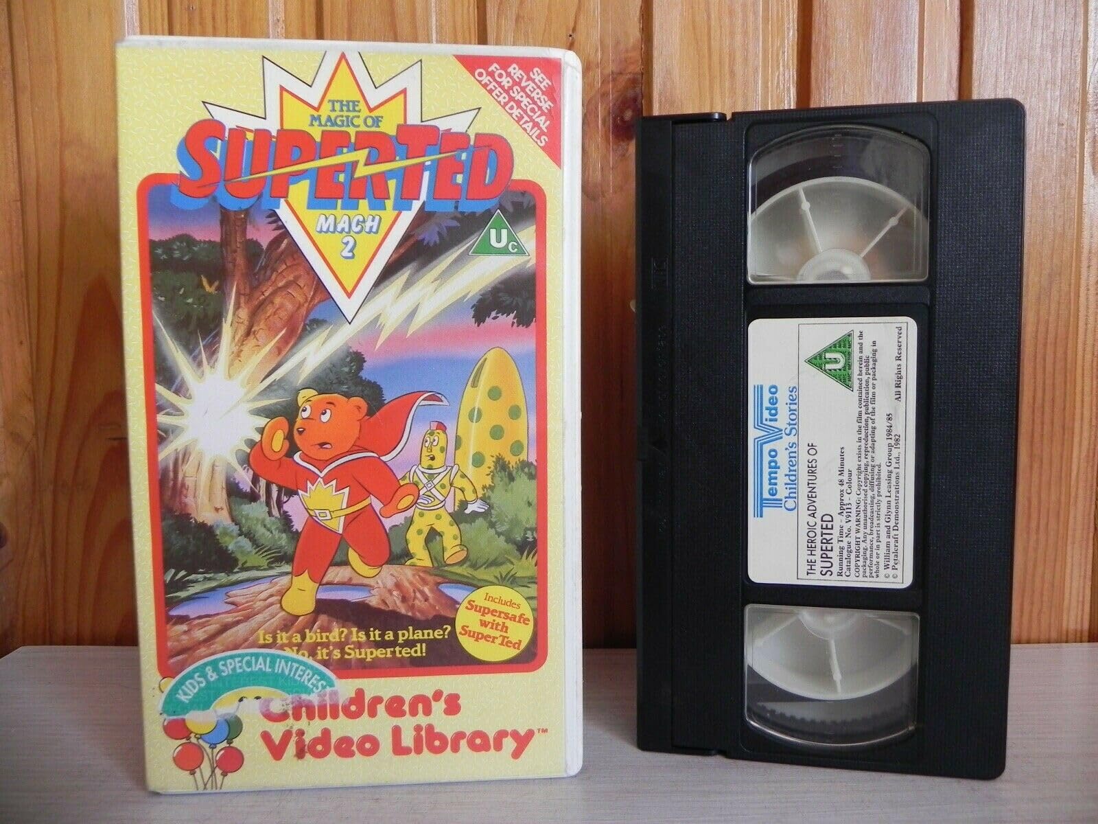 The Magic Of SuperTed - Mach 2 - Featuring 7 Great Adventures - Cartoon - VHS