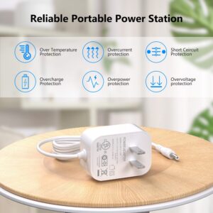 VHBW 5V for Baby Adapter Power Cord for Baby Rest, Rest+ and Rest Mini Sound Machine Night Light Barrel Style Charger Replacemen