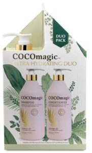 cocomagic shampoo and conditioner duo - infused with coconut oil & botanical extracts - deeply hydrates and restores shine (32 oz)