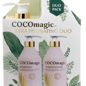 CocoMagic Shampoo and Conditioner Duo - Infused with Coconut Oil & Botanical Extracts - Deeply Hydrates and Restores Shine (32 oz)