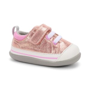 See Kai Run - Stevie II First Walker Shoe for Infants, Rose Shimmer, Infant 4