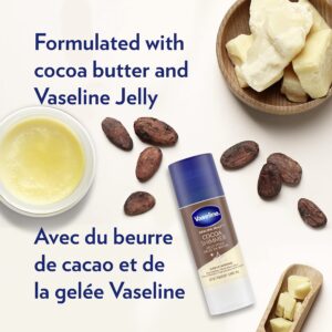 Vaseline Intensive Care Cocoa Radiant Lotion, 20.3 oz Bundled with Moisturizing Healing Jelly Butter, 7.5 and Shimmer Stick, 1.4 oz, Moisturized Skin Light Butter Scent