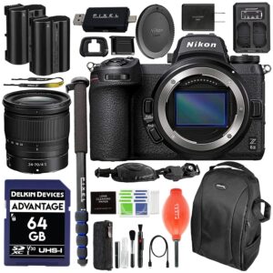 nikon z 6ii fx-format mirrorless camera and nikkor z 24-70mm f/4 s lens kit with advanced accessory and travel bundle (usa authorized - nikon warranty)