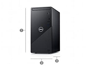 Dell Inspiron 3891 MT Mini Tower Desktop | Core i3-10105 - 1TB HDD Hard Drive - 8GB RAM | 8 cores @ 4.4 GHz Win 10 Home Black (Renewed)