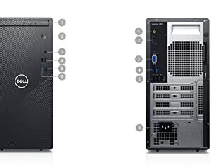 Dell Inspiron 3891 MT Mini Tower Desktop | Core i3-10105 - 1TB HDD Hard Drive - 8GB RAM | 8 cores @ 4.4 GHz Win 10 Home Black (Renewed)