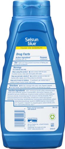 Selsun Blue Itchy Dry Scalp Anti-Dandruff Shampoo, Extra-Hydrating Formula, Pyrithione Zinc 1%, 21 Oz