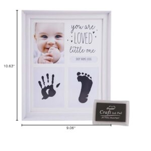 Baby Handprint and Footprint Kit,Baby Foot and Handprint Kit for Newborn Baby Girls and Boys,Baby Shower Gifts, Memory Art Picture Frames for Baby Registry, Nursery Decor