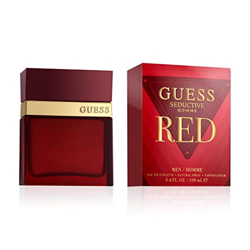 Guess Seductive Red Men/Homme Eau de Toilette Cologne Spray For Men, 3.4 Fl. Oz.