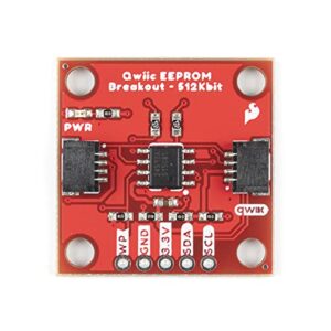 SparkFun Qwiic EEPROM Breakout - 512Kbit - Extra Storage Space for Any Project - Three Address Jumpers - Write Protection - Non-Volatile Memory - Qwiic connectors no Soldering Required