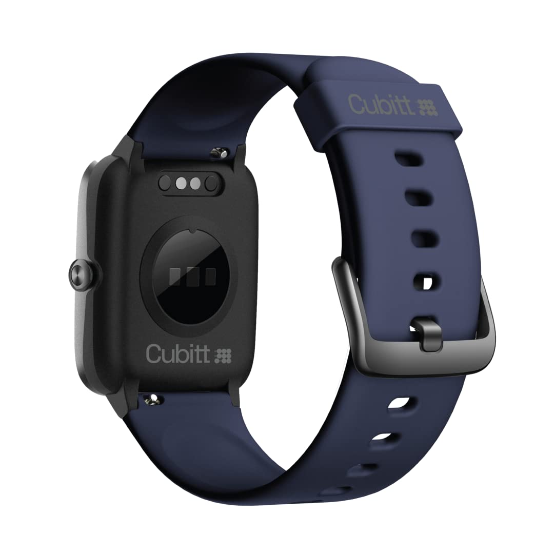 Cubitt CT2S Series 2 Smart Watch 1.3" Touch Screen, Fitness Tracker, with Heart Rate, Blood Oxygen, Stress and Sleep Monitor, IP68 Waterproof, Step Counter, Pedometer Smartwatch for Women Men Black