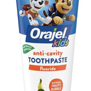 BCE Trends Paw Patrol Electric Toothbrush and Fluoride Toothpaste Set for Kids (Rubble)