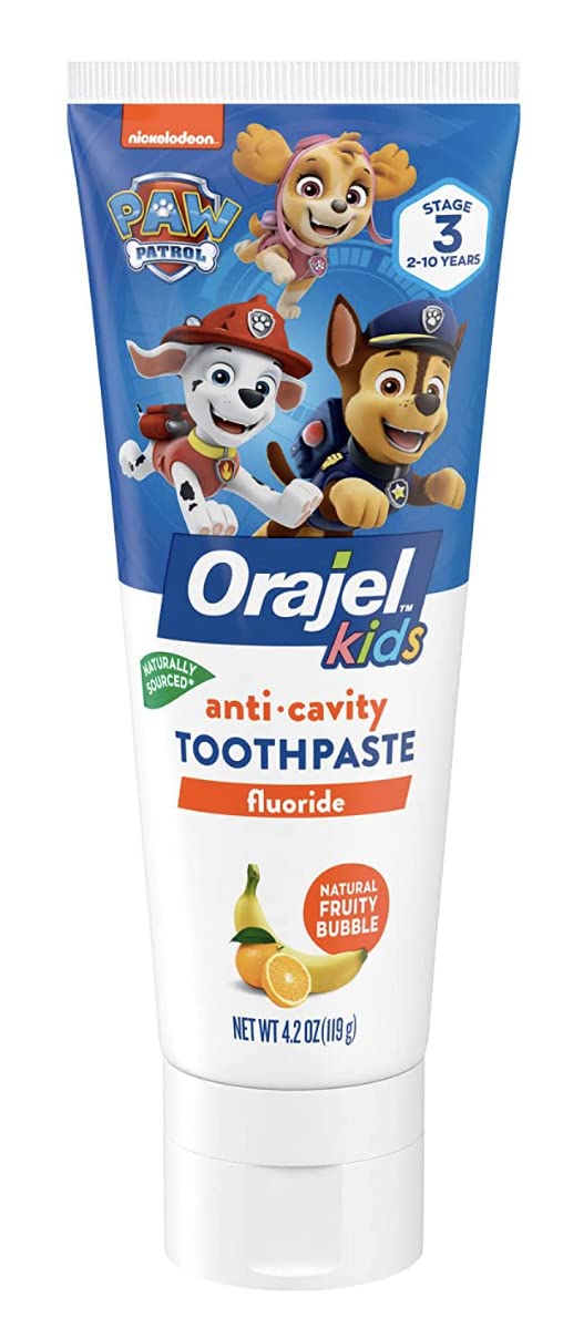 BCE Trends Paw Patrol Electric Toothbrush and Fluoride Toothpaste Set for Kids (Rubble)